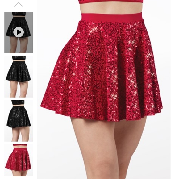 balera | Skirts | Weissman Balera Red Sequin Skirt Dance Costume Sa Ma ...